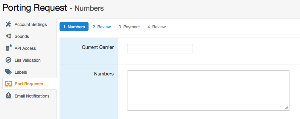 Porting Numbers | CallFire